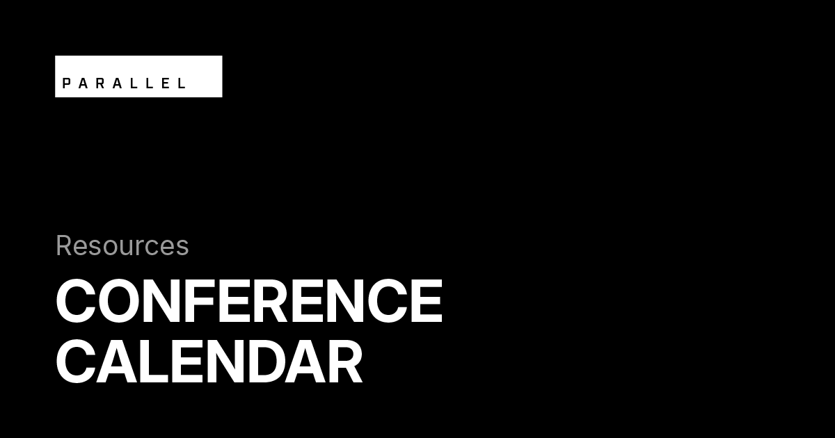 Conference Calendar | Parallel Fluidics